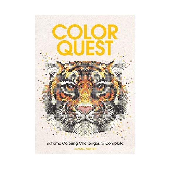 Art | New Color Quest Extreme Color By Number Challenges Coloring Book ...